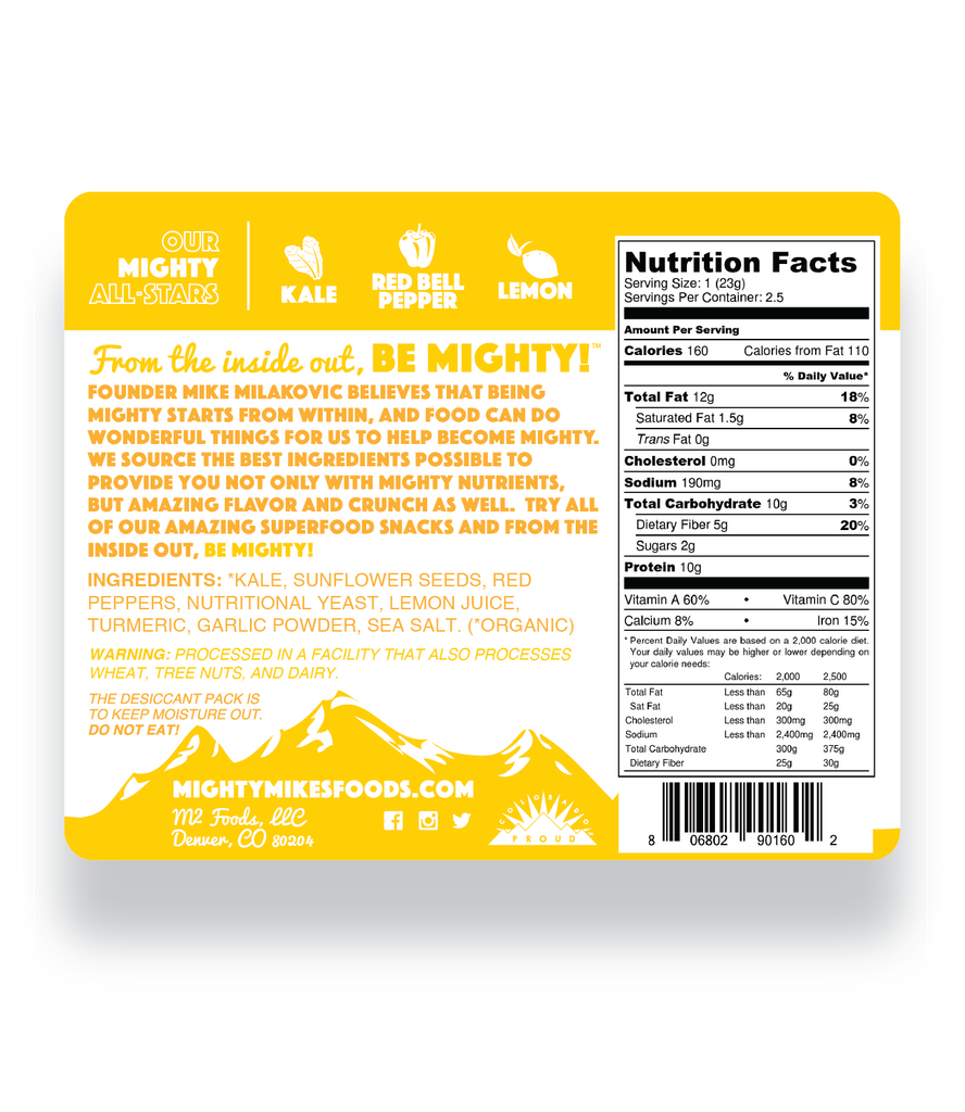 "Cheezy" Crunchy Kale – Mighty Mike's Foods